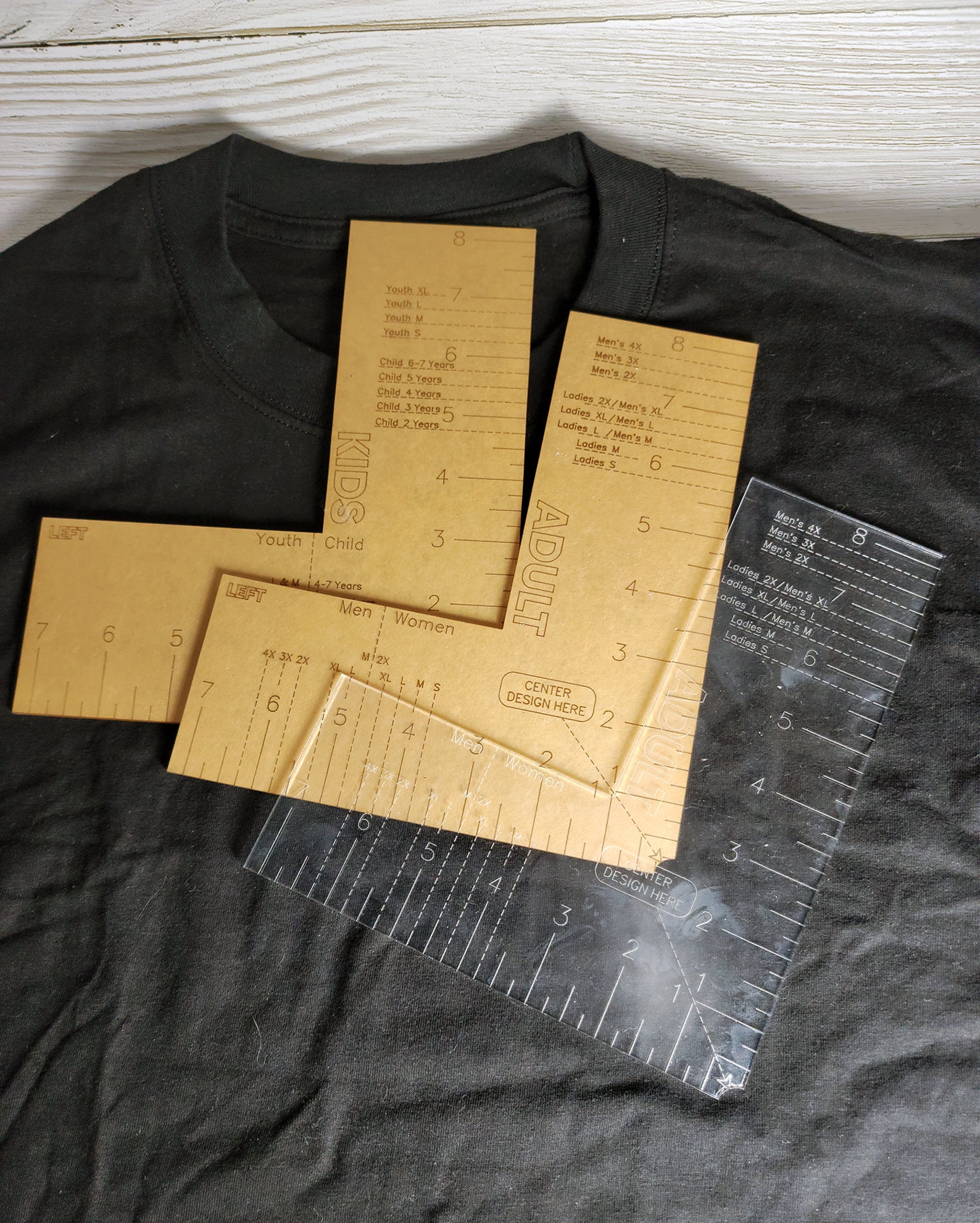 Shirt Pocket Placement Ruler, T-shirt Chest Alignment Tool, Tshirt ...