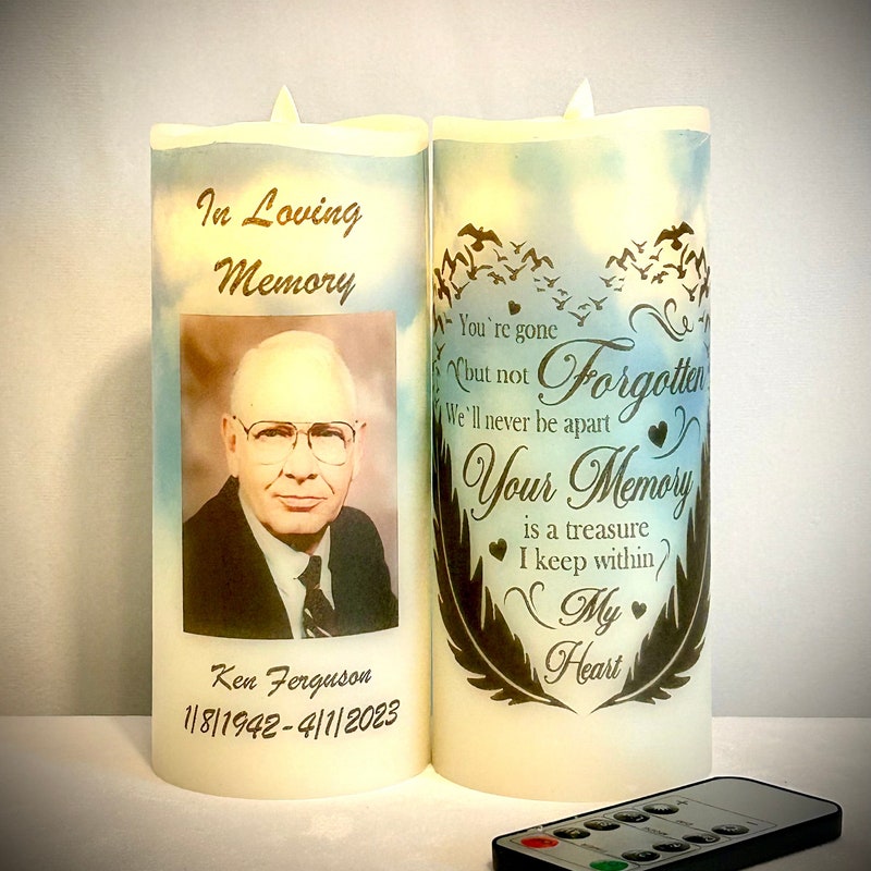 Memorial Candle - Etsy