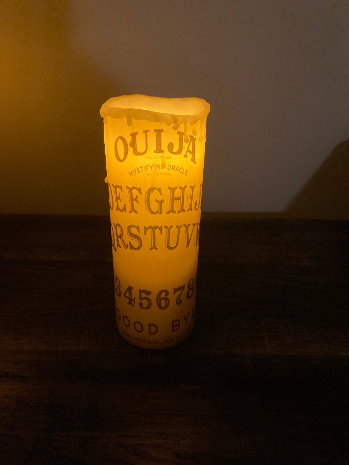 Ouija Board Candle Halloween Led Candle Light Led Candle With - Etsy