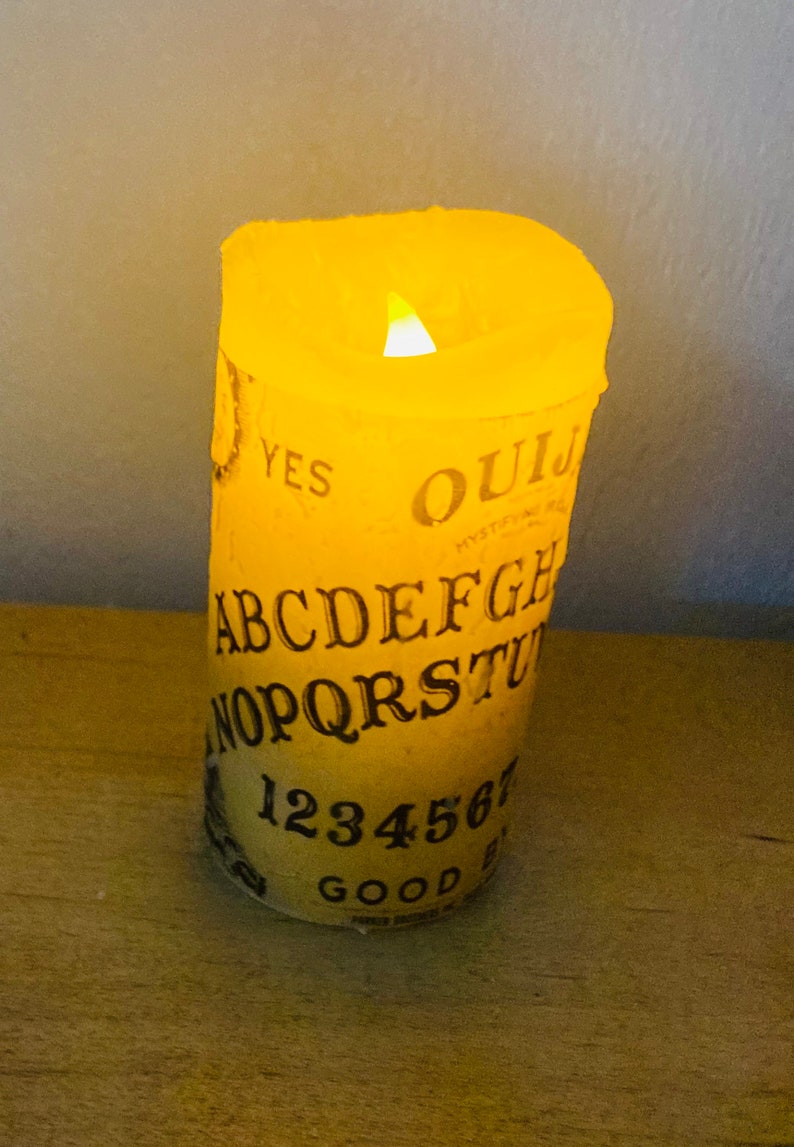 Ouija board candle Halloween led candle light led candle with | Etsy