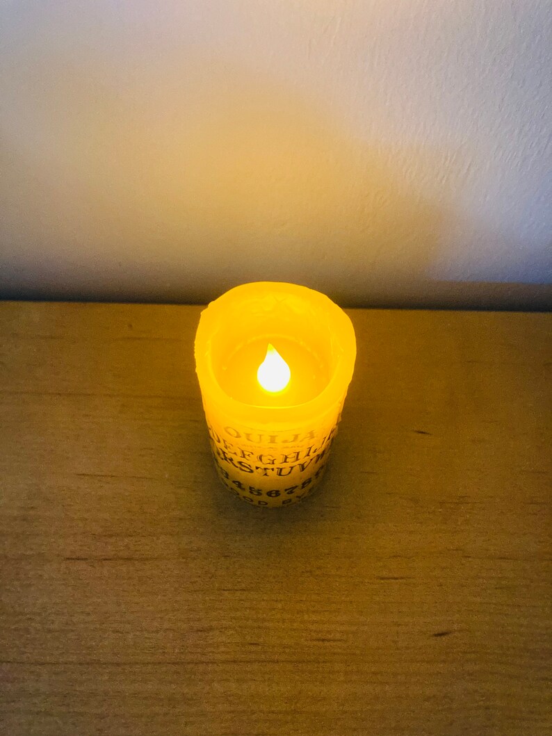 Ouija board candle Halloween led candle light led candle with | Etsy