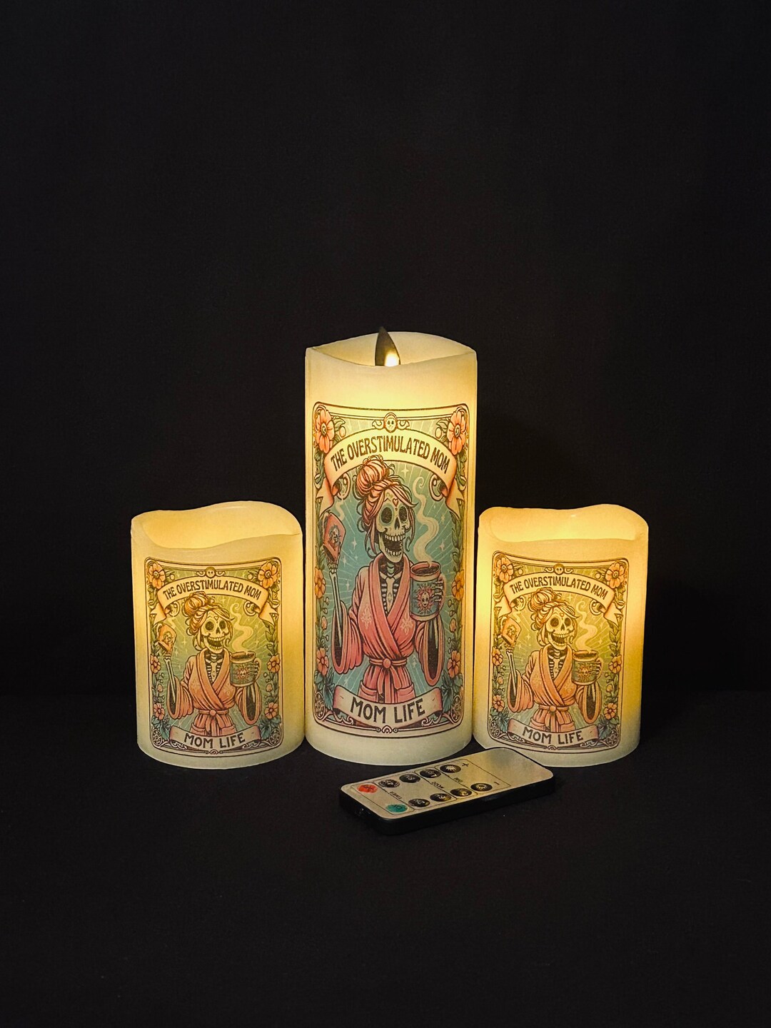 Tarot Card Inspired Flameless Candle Set, the Overstimulated Mom, Real ...