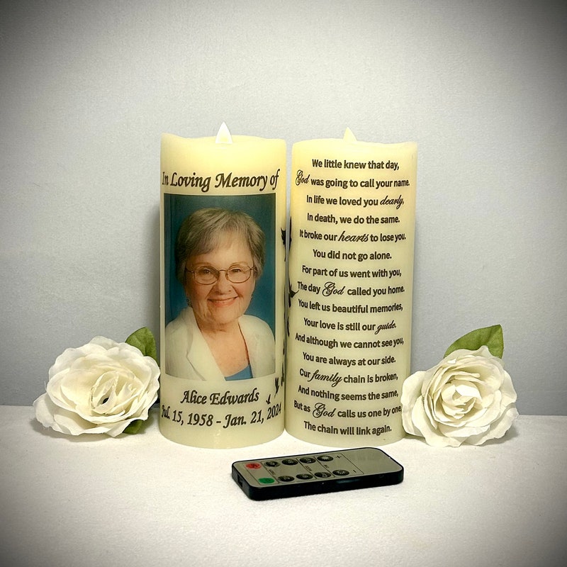 Memorial Candle - Etsy