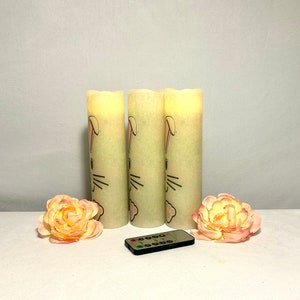 Easter Bunny, Easter Candle, Bunny Candle, Wax Candle, Led Candle ...