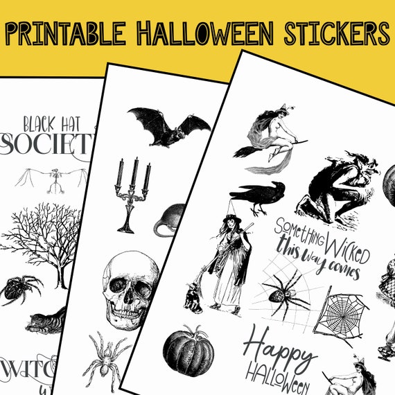 Printable Halloween Stickers