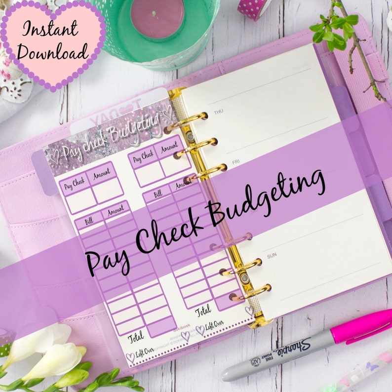 Pay Check Budgeting Printable - Etsy