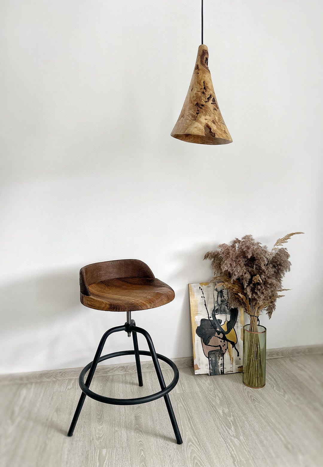 Handmade Wooden Oak Bar Stool Top, Only Wooden Seat, Chair Seat, Bar ...