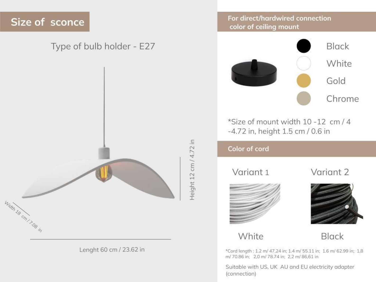 Wood Plug in Pendant Light, Pendant Light for Kitchen Island ...