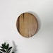 Wooden Round Wall Lights, Handmade Oak Wall Sconce, Light Fixtures, Mid ...