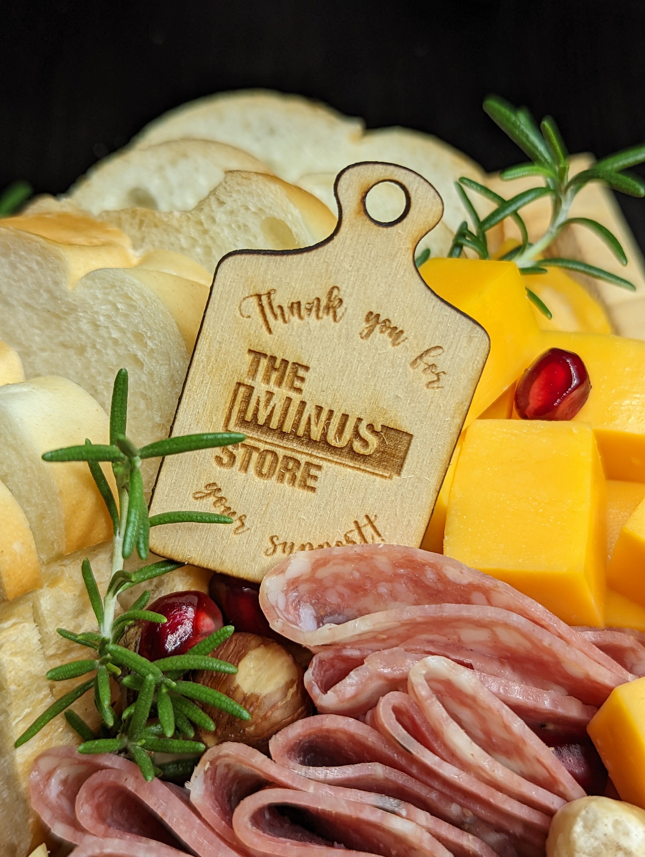 Custom Laser Engraved Wood Tag: Logo Charcuterie Board Tag (20 Pieces ...