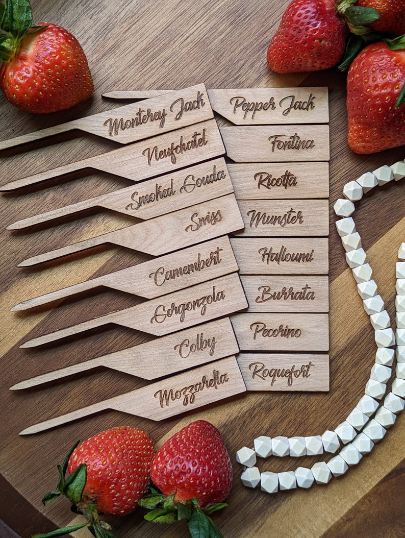 Cheese Marker Set (B) | Grazing Table Accessory | Cheese Flags - Etsy