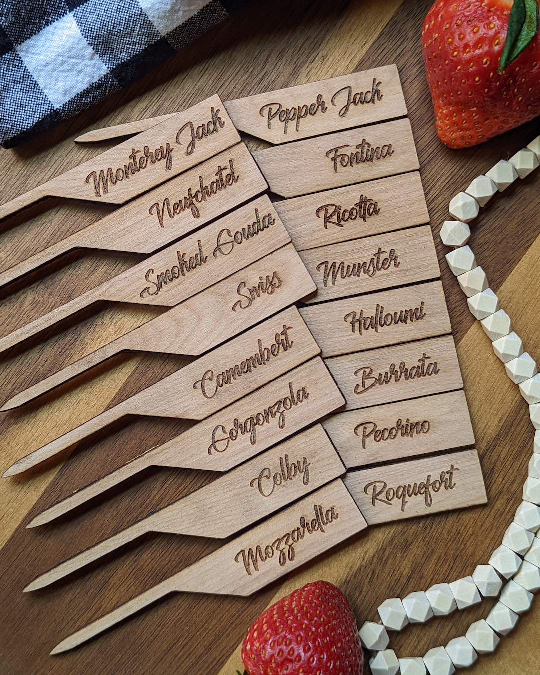 Cheese Marker Set (B) | Grazing Table Accessory | Cheese Flags - Etsy