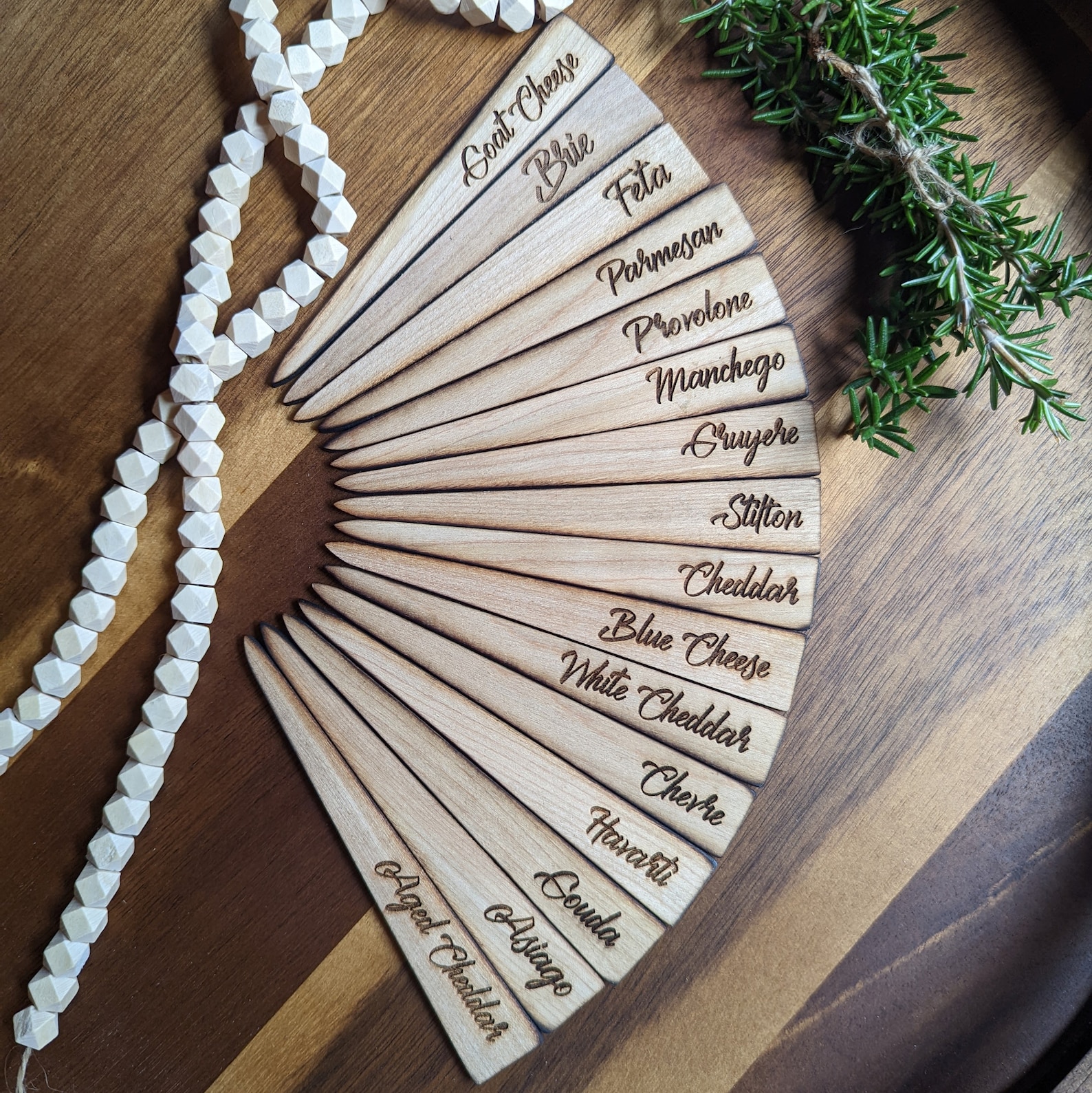 Cheese Marker Stakes A Wood Cheese Markers Set of 16 - Etsy