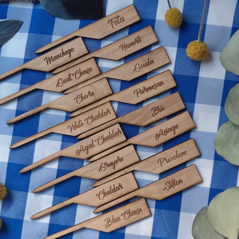 Cheese Marker Set (A) | Grazing Table Accessory | Cheese Flags - Etsy