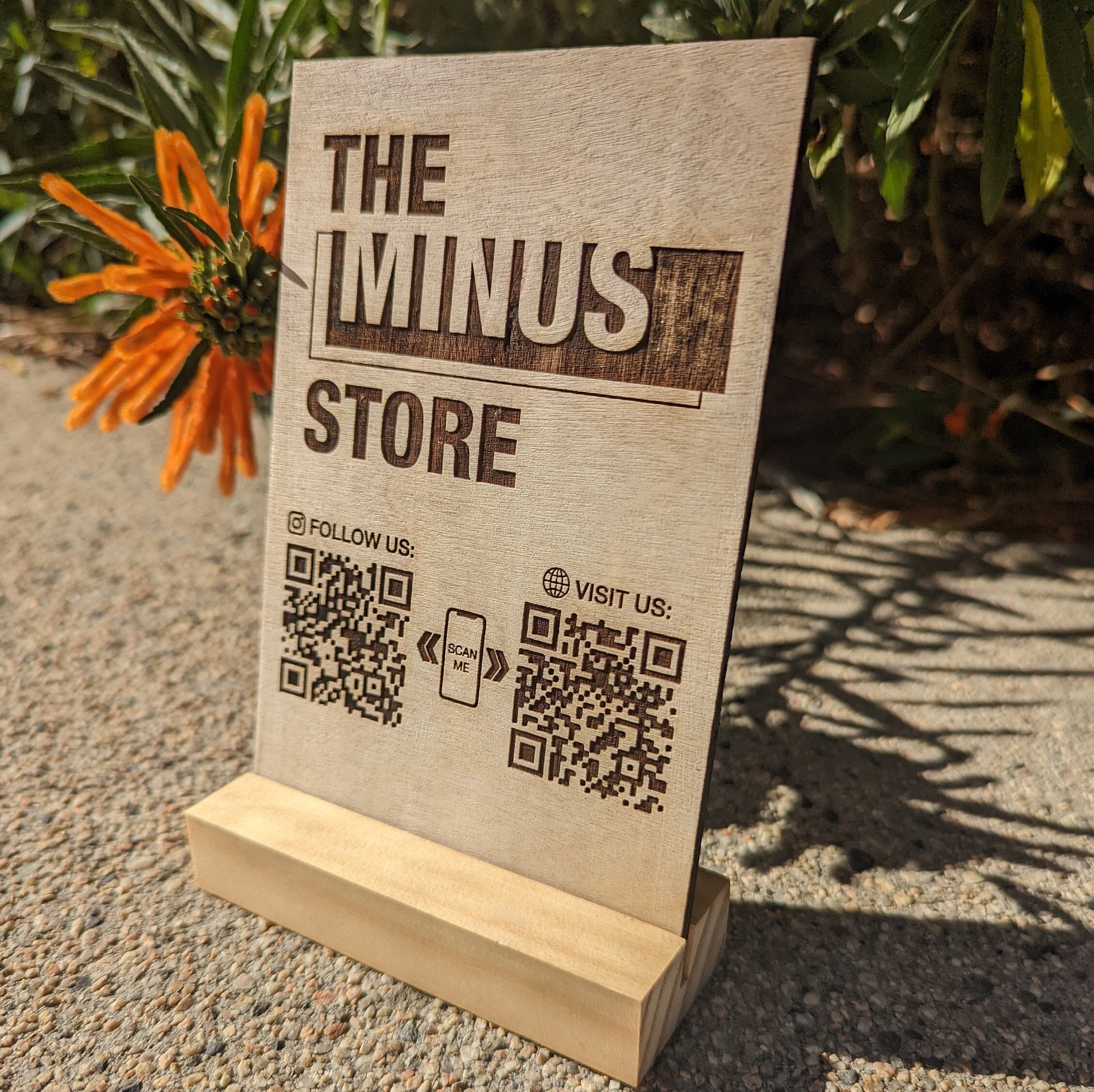 Social Media Sign Table Sign 4x6 Wood Sign - Etsy