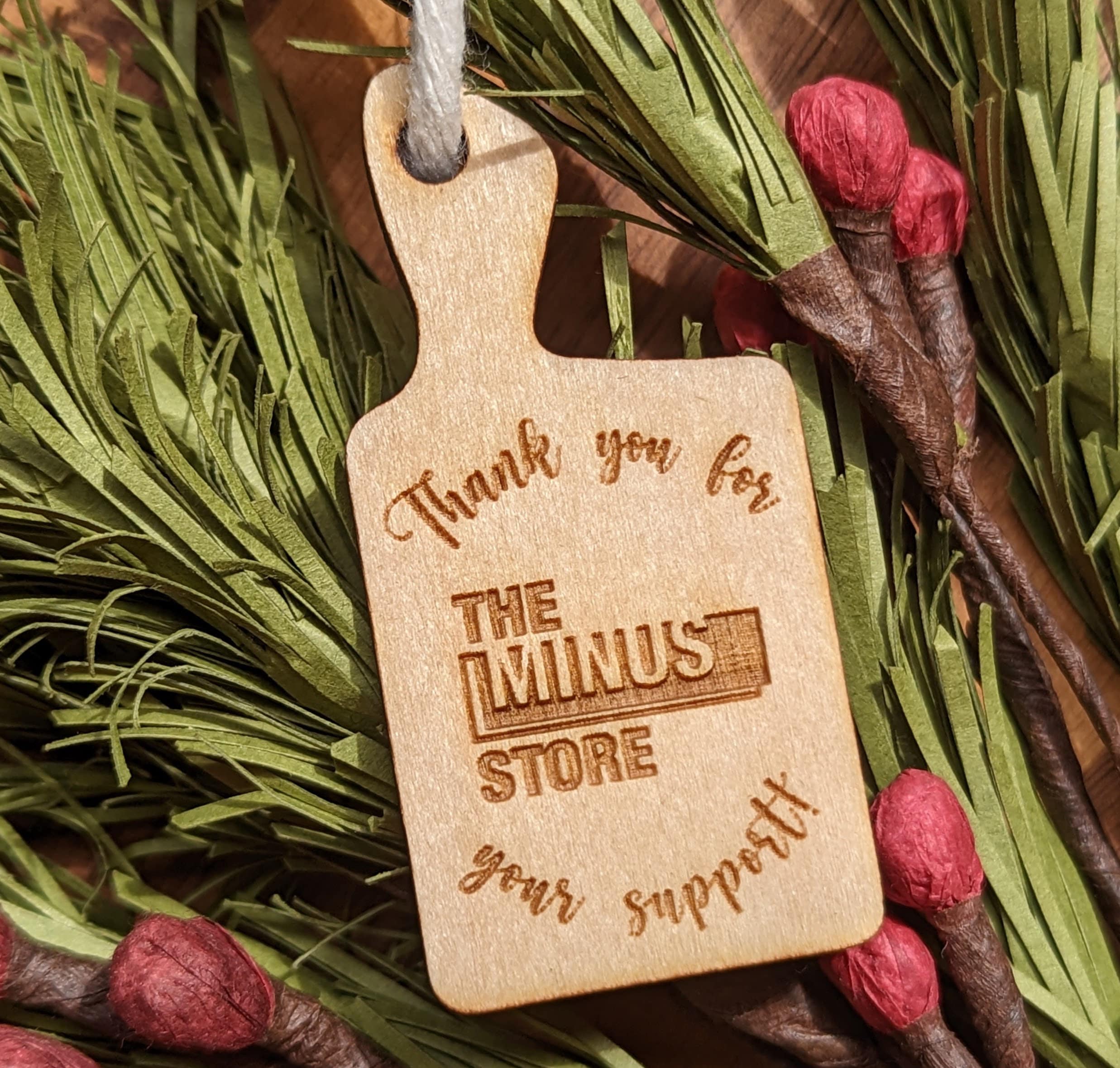 Custom Laser Engraved Wood Tag: Logo Charcuterie Board Tag (20 Pieces ...
