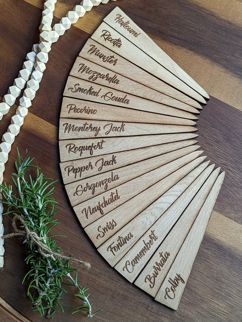 Cheese Marker Stakes B Grazing Table Accessory Cheese Lable set of 16 ...