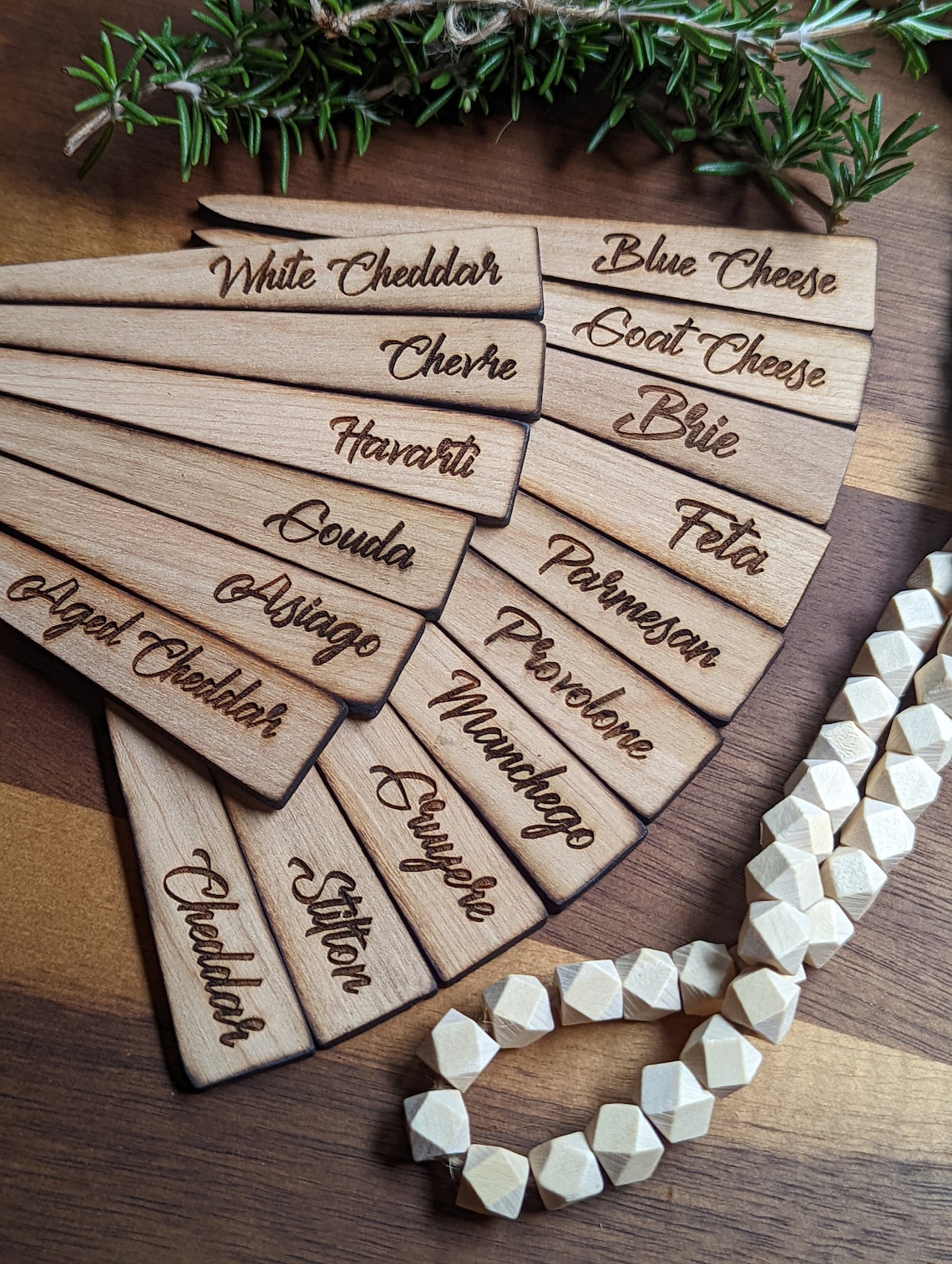 Cheese Marker Stakes A Wood Cheese Markers Set of 16 - Etsy