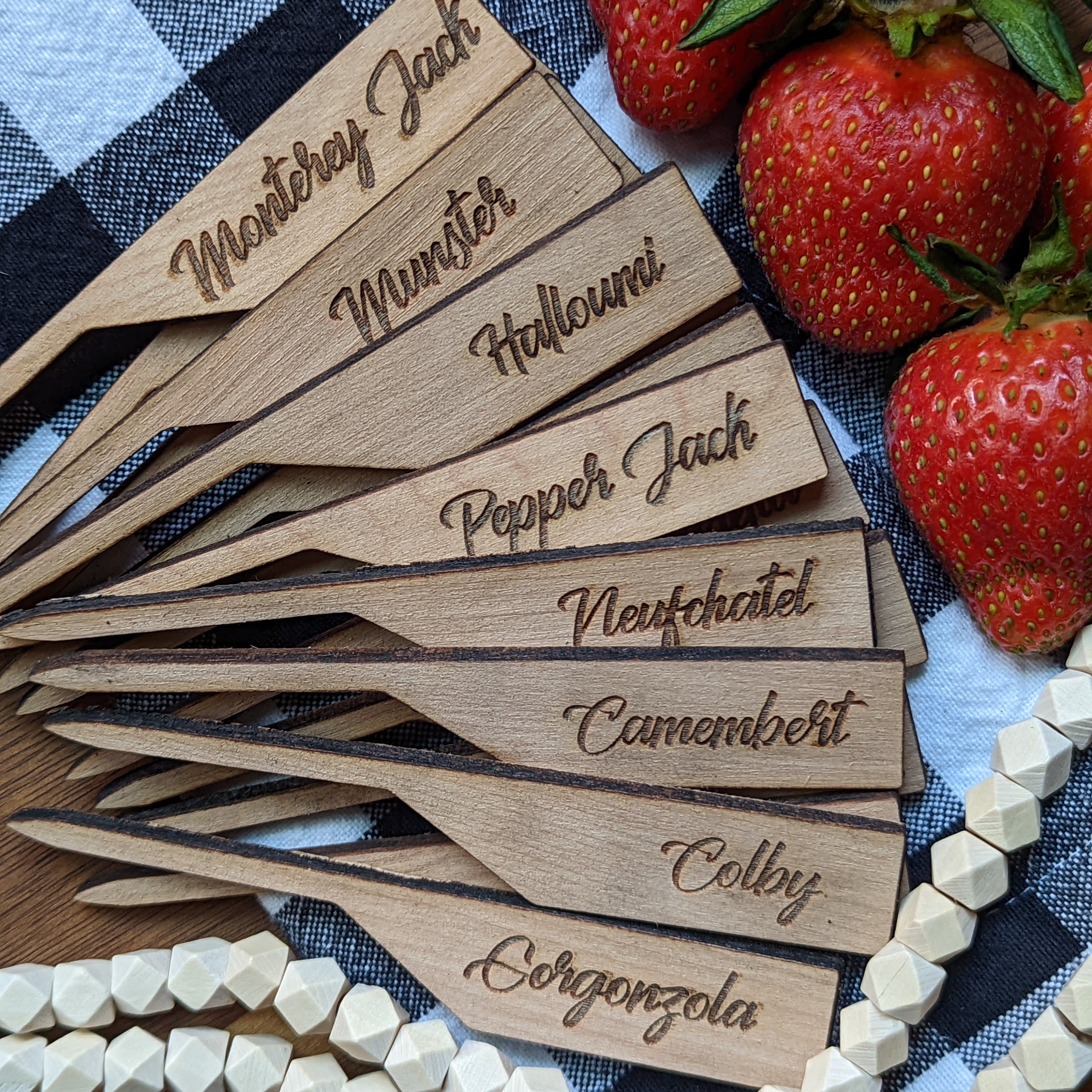 Cheese Marker Set (B) | Grazing Table Accessory | Cheese Flags - Etsy