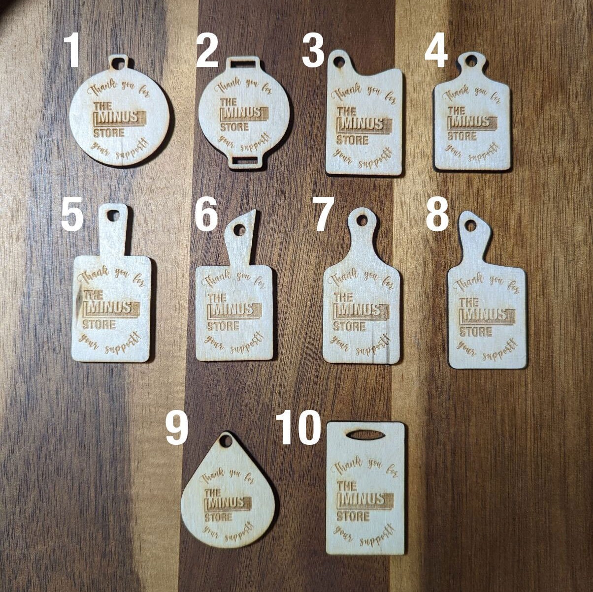 Custom Laser Engraved Wood Tag: Logo Charcuterie Board Tag (20 Pieces ...