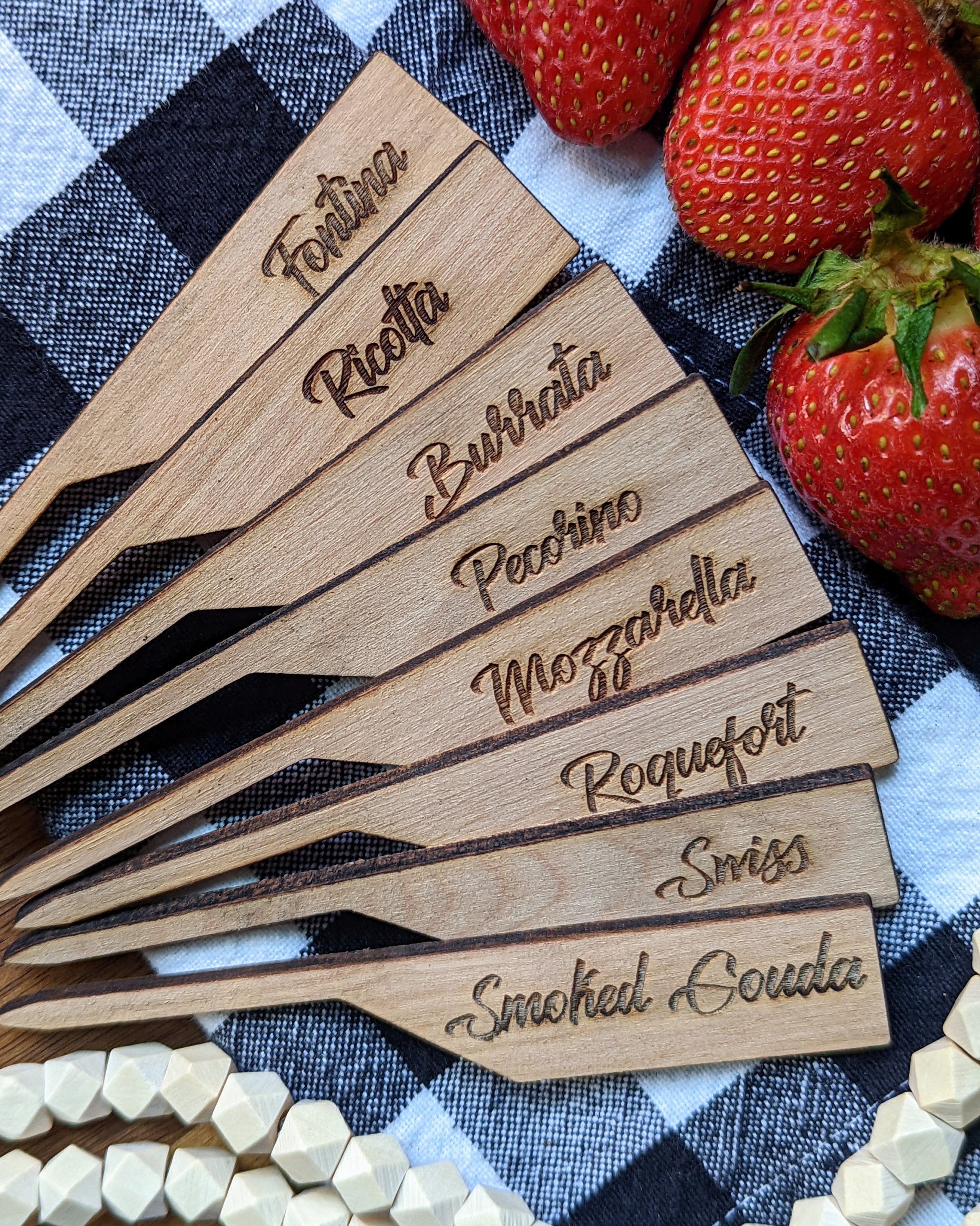 Cheese Marker Set B Grazing Table Accessory Cheese Flag set of 16 ...