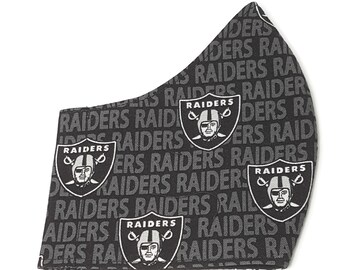 Raiders Face Mask - Etsy