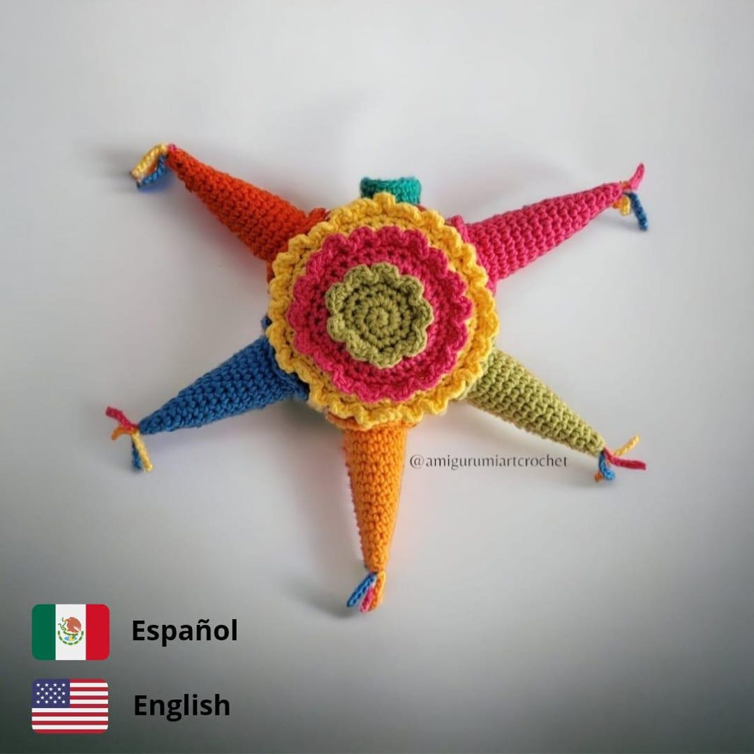 ENGLISH/SPANISH Pdf Digital Amigurumi Pattern, Mexican Piñata, Mexican ...