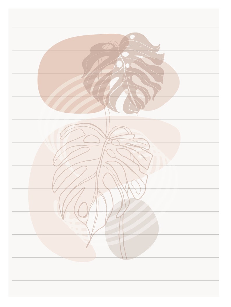 Boho Printable Notes Printable Stationery Printable Notepad | Etsy