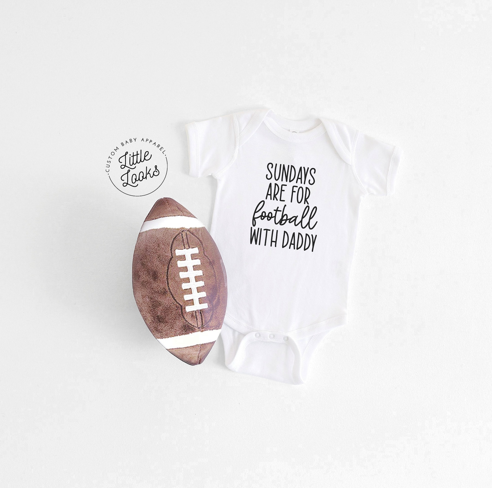 Sundays Are for Football With Daddy Bodysuit / Sunday Football Baby ...