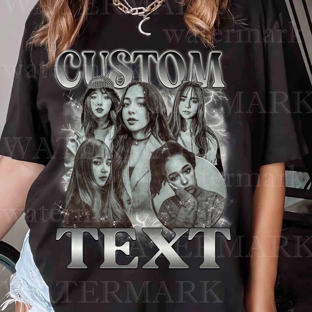 Custom Bootleg Rap Tee, Custom Photo Shirt, Insert Your Design Shirt ...