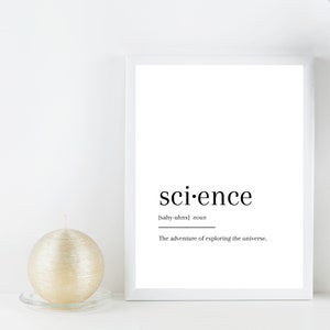 Science Art / Science Poster / Science Classroom Decor / Science Quote ...