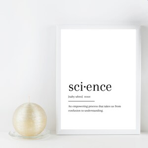 Science Art / Science Poster / Science Classroom Decor / Science Quote ...