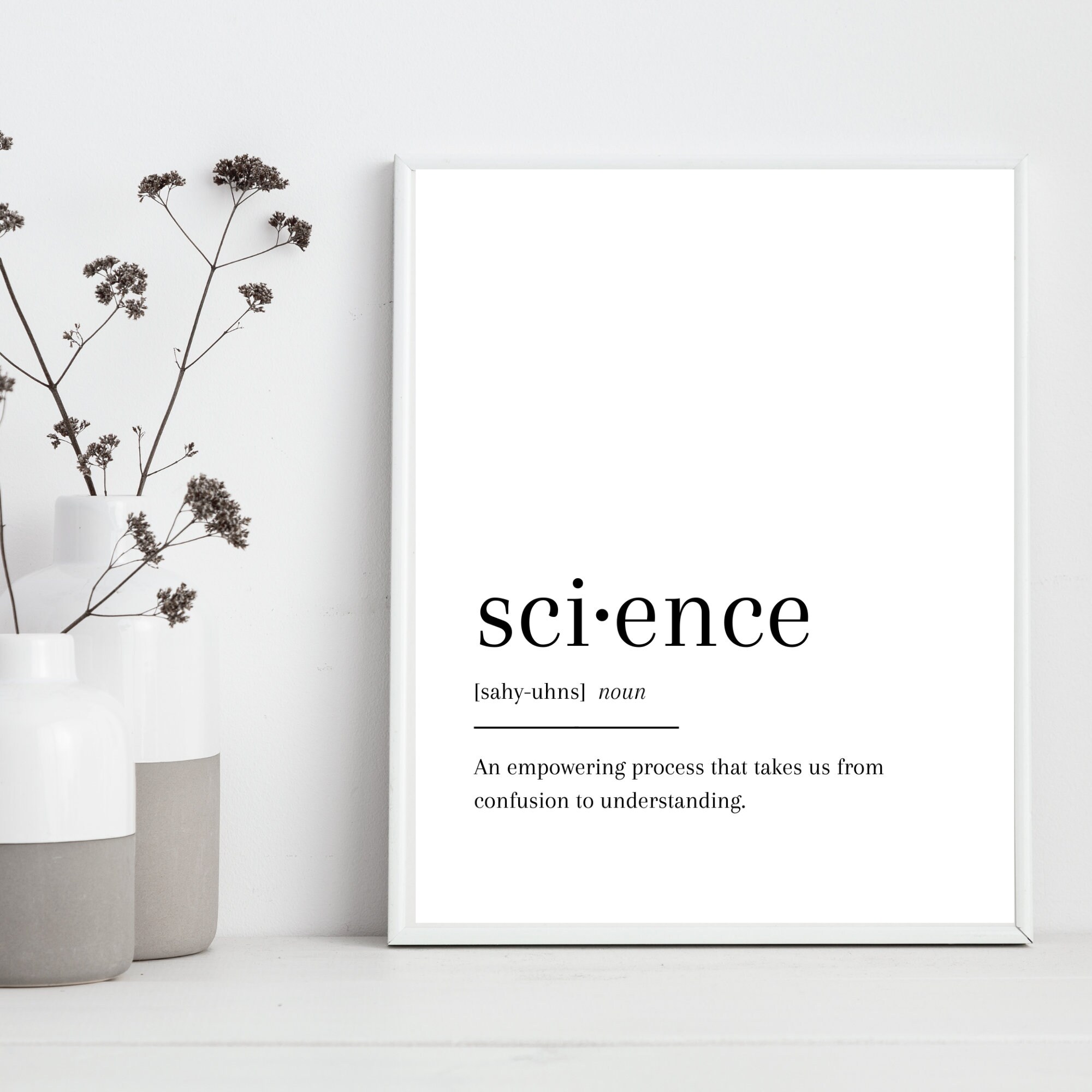 Science Art / Science Poster / Science Classroom Decor / Science Quote ...