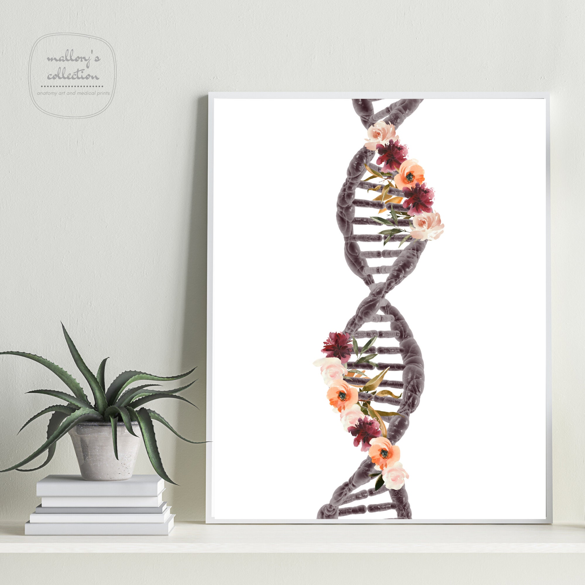 DNA Wall Art / Science Artwork / Neuroscience Art / Microbiology Art ...