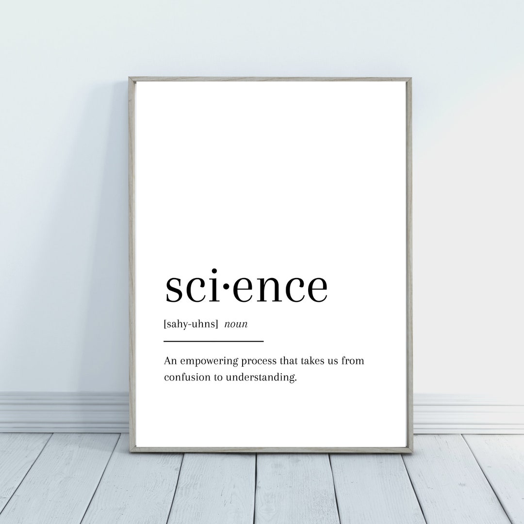 Science Art / Science Poster / Science Classroom Decor / Science Quote ...