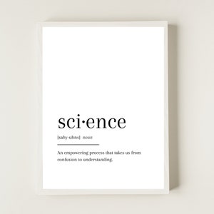 Science Art / Science Poster / Science Classroom Decor / Science Quote ...