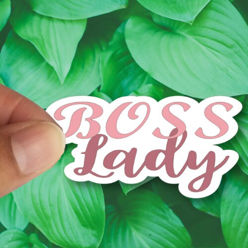 Boss Lady Motivational Waterproof Vinyl Sticker Decal - Etsy