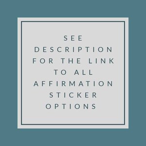 Affirmations for Self-confidence, Affirmation Stickers, Instant ...