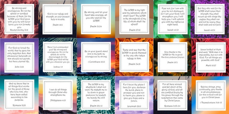 18 Printable Bible Verses, Bible Quotes, Bible Verse Cards, Scripture ...