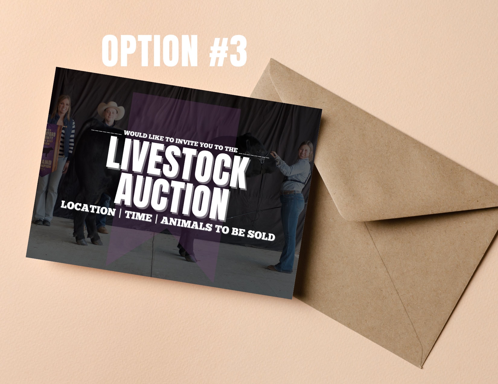 Digital Custom Livestock Auction Invitation - Etsy