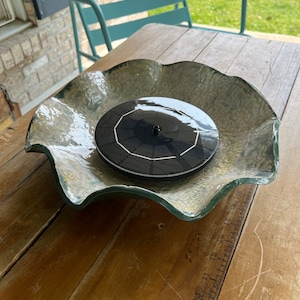 Outdoor Solar Ceramic Fountain//made in USA - Etsy
