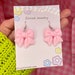 Pink Bow Earrings Kawaii Pastel Cute Coquette Cottagecore Princesscore ...