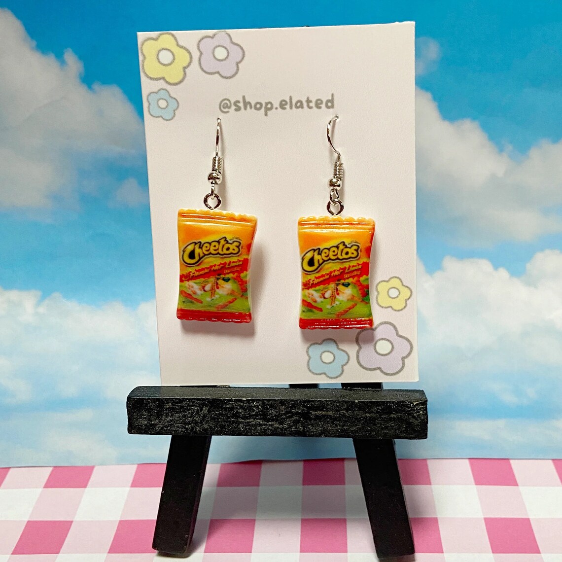Hot Cheeto Earrings Chip Bag Kawaii Kidcore Cute Nostalgia Mini Food ...