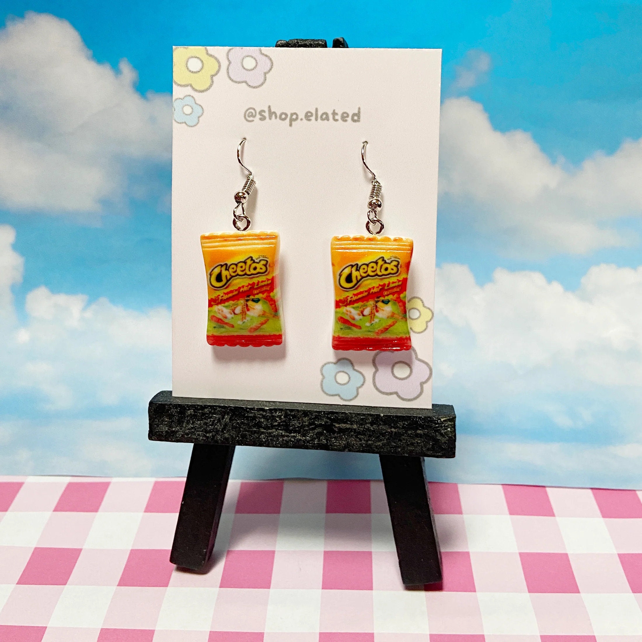 Hot Cheeto Earrings Chip Bag Kawaii Kidcore Cute Nostalgia Mini Food ...