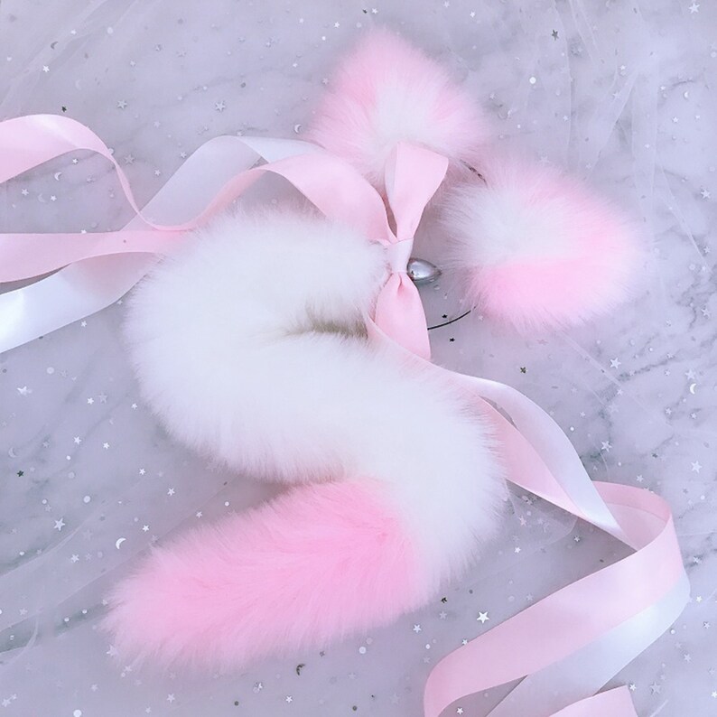 Cat Ear and Tail,tail Butt Plug and Ears,ddlg,black Tail Plug,tail ...