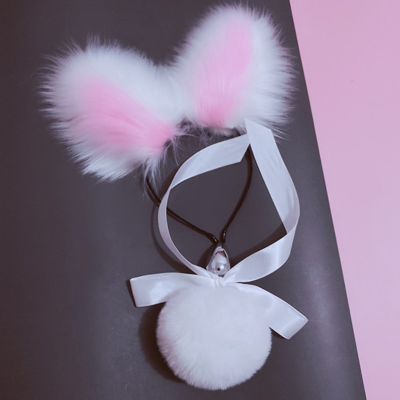 Bunny Ears And Tailbunny Ears Headbandtail Butt Plug And Etsy