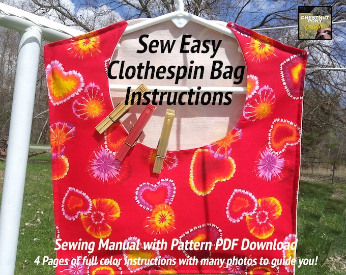 Pdf/pattern/gram's Vintage Style Clothespin Bag ET - Etsy
