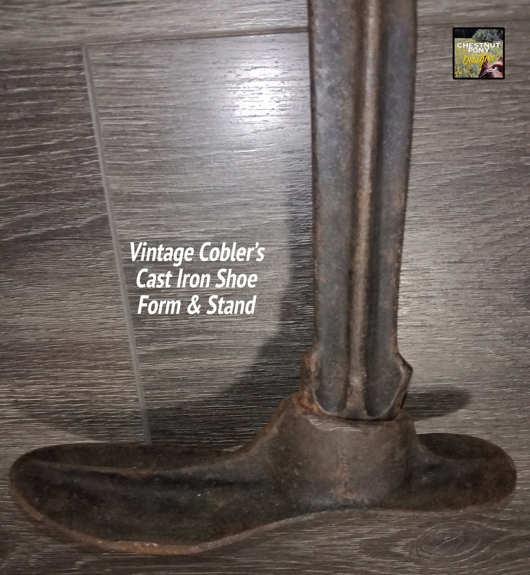 Vintage Cobblers Shoe Form & Stand Malleable Antique Rustic - Etsy