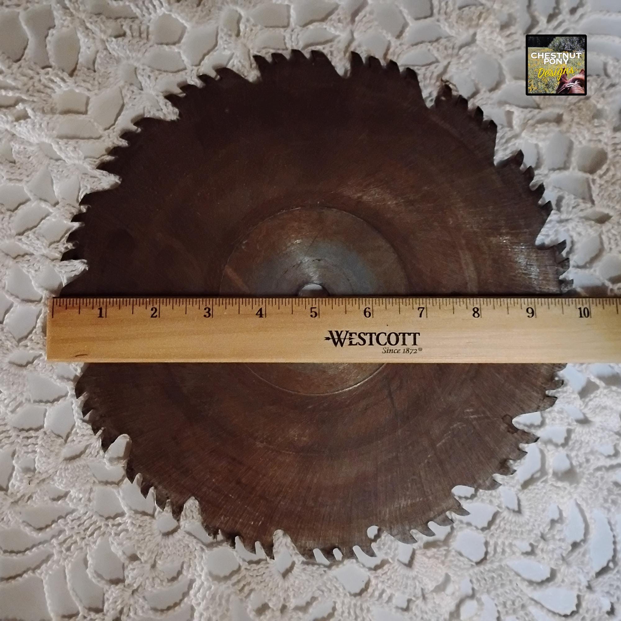 Rusty Saw Blade, 10" — Circular, Round Metal With Teeth, Great for ...
