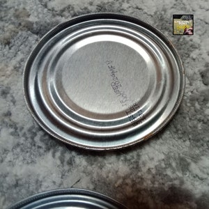 Tin Can Lids for Crafting, 9 Recycled Discs in Various Sizes. Great for ...
